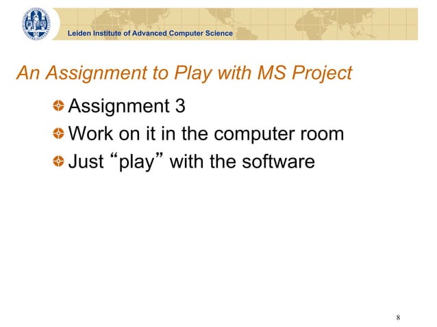 SDPM - Lecture 4a - MS Project – High Level Introduction | PDF
