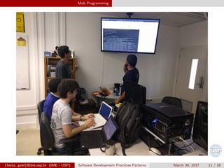 Software Development Practices Patterns | PPT | Free Download