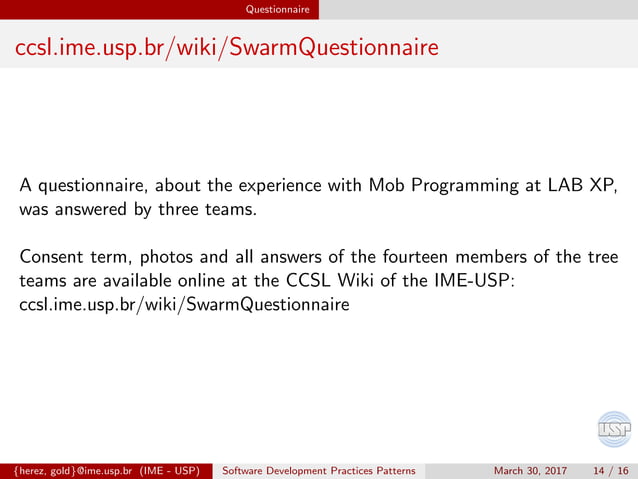 Software Development Practices Patterns Ppt