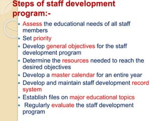 STAFF DEVELOPMENTAL PROGRAM. | PPTX