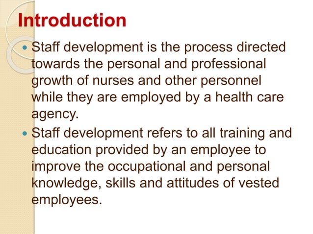 STAFF DEVELOPMENTAL PROGRAM. | PPT