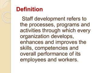 STAFF DEVELOPMENTAL PROGRAM. | PPTX