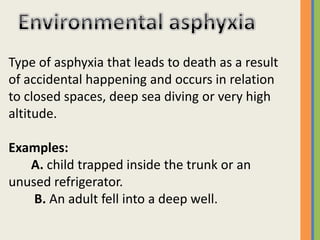 Throttling, Choking and environmental asphyxia | PPT