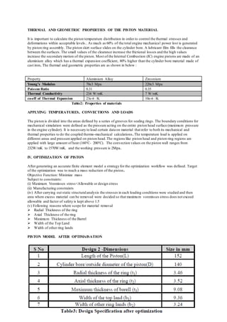 Thermal analysis of piston | PDF