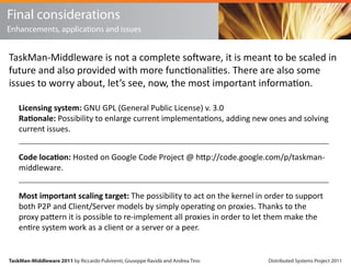 TaskMan-Middleware 2011 | PPT