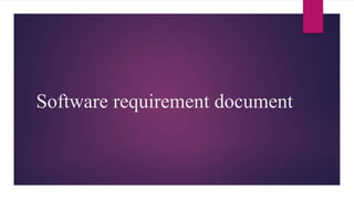 software requirement specification | PPTX