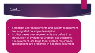 software requirement specification | PPTX