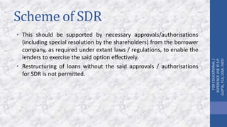 RBI's scheme for Strategic Debt Restructuring | PDF