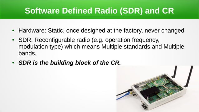Cognitive Radio definition and benefits | PPT
