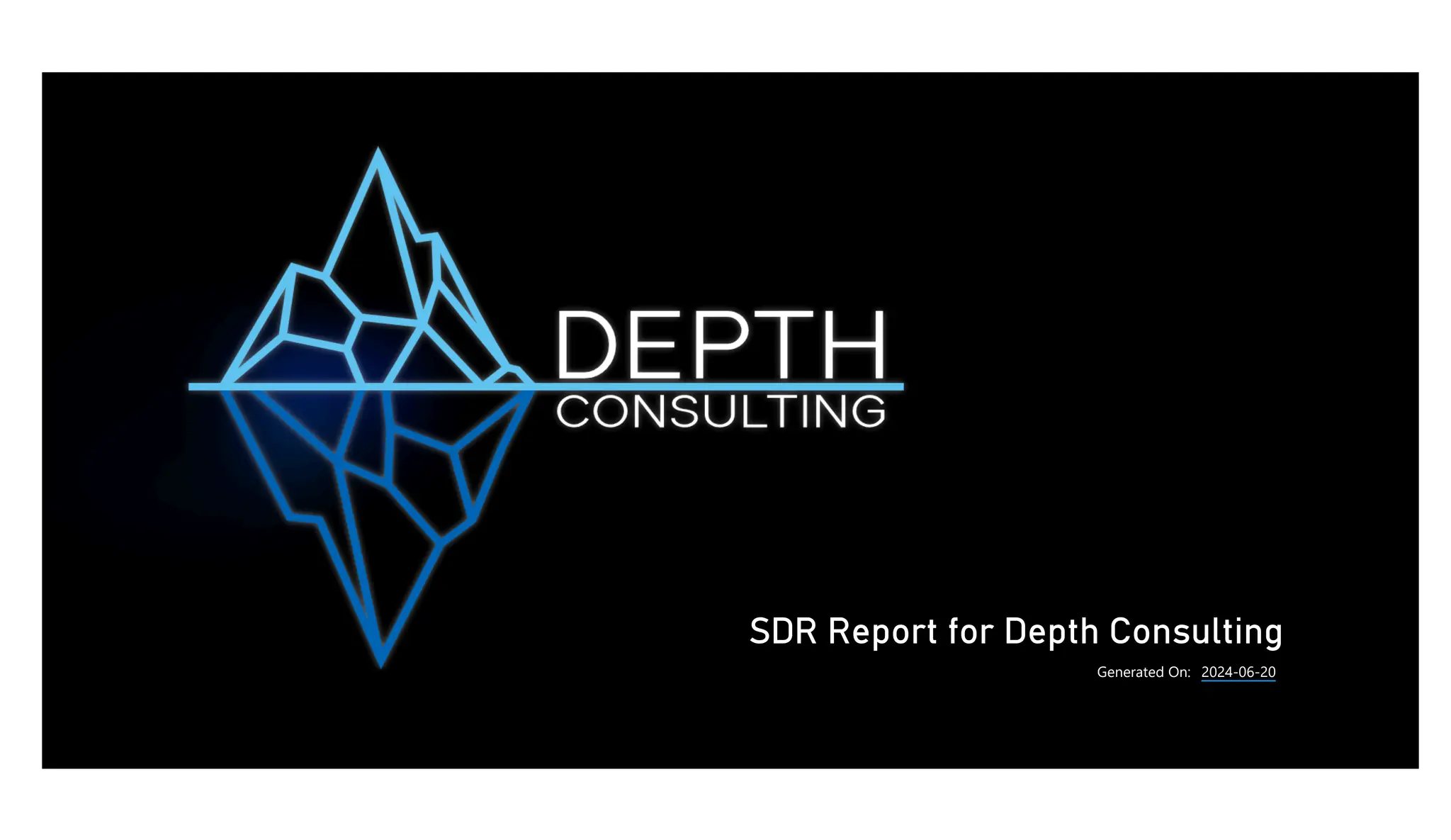 Kanban Coaching Exchange with Dave White - Sample SDR Report | PPT