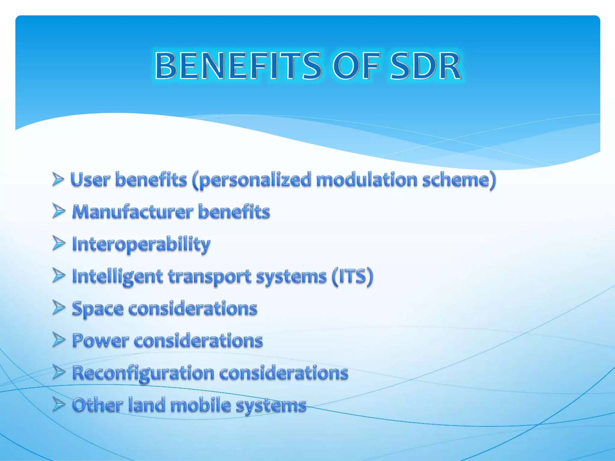 SOFTWARE DEFINED RADIO (SDR) | PPTX