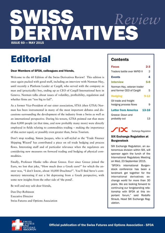 Swiss derivatives review | PDF