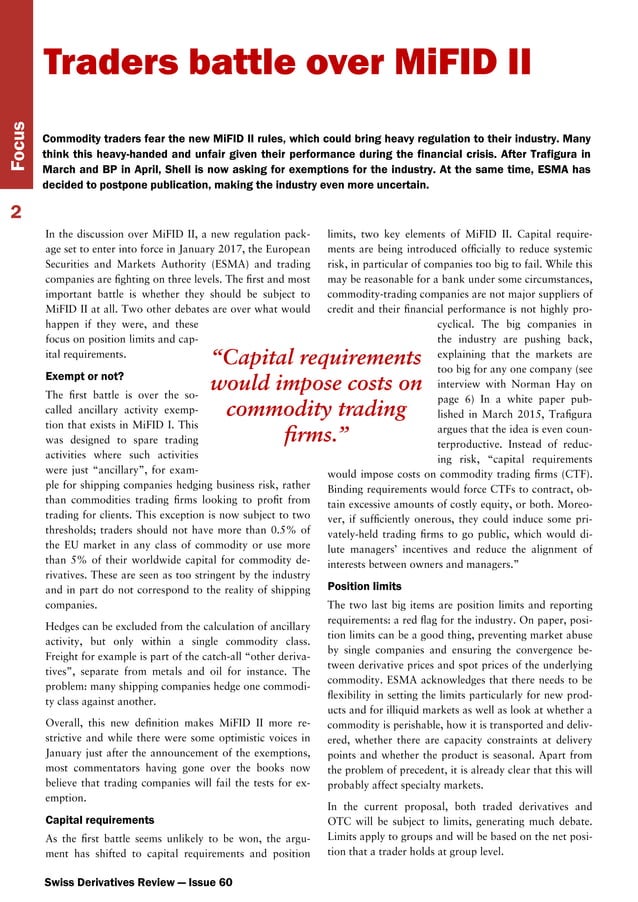 Swiss derivatives review | PDF