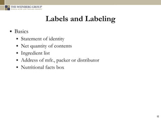 Regulation of Dietary Supplements | PDF