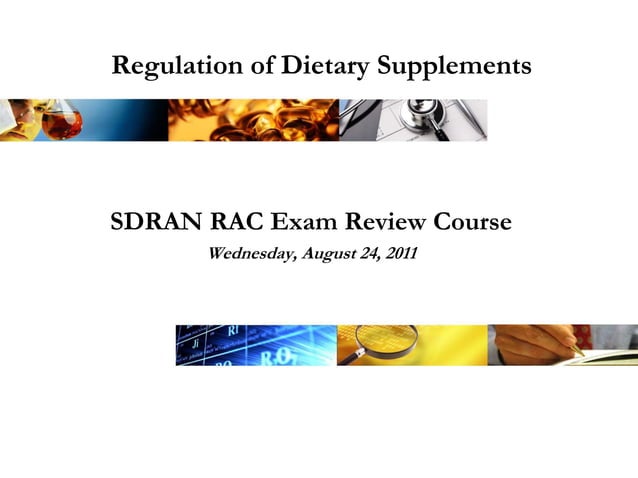 Regulation of Dietary Supplements | PDF