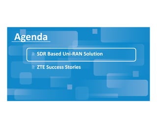 Sdr based uni ran solution | PDF