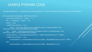 Extracting And Analyzing Cricket Statistics with R and Pyspark | PPT
