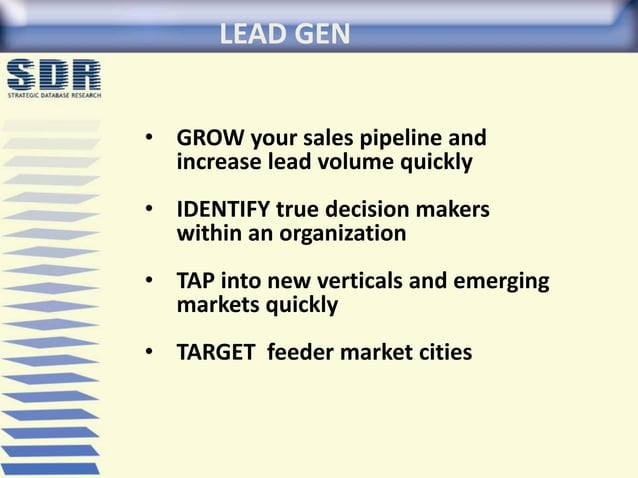 SDR Lead Gen | PPT