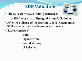 Special drawing rights (SDR) and Optimum currency area (OCA) | PPTX ...