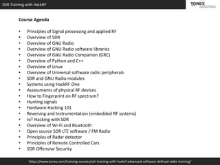 SDR Training with HackRF - Tonex Training | PPTX