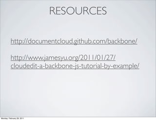 SDRuby Backbone lightning talk | PDF