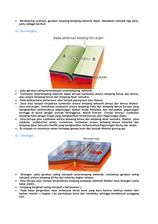 Teori perkembangan Bumi & Susunan Bumi | DOCX