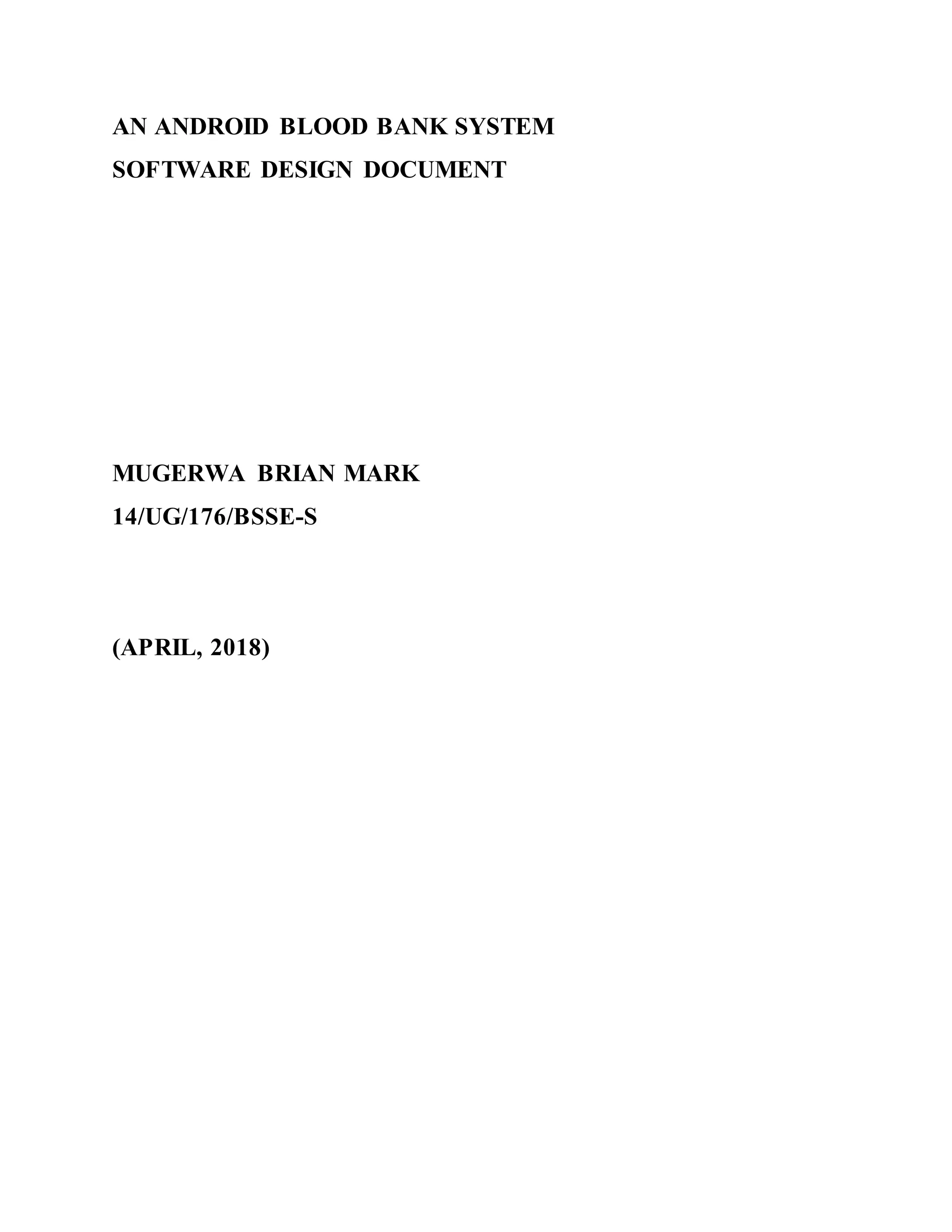 Software Design Document | PDF