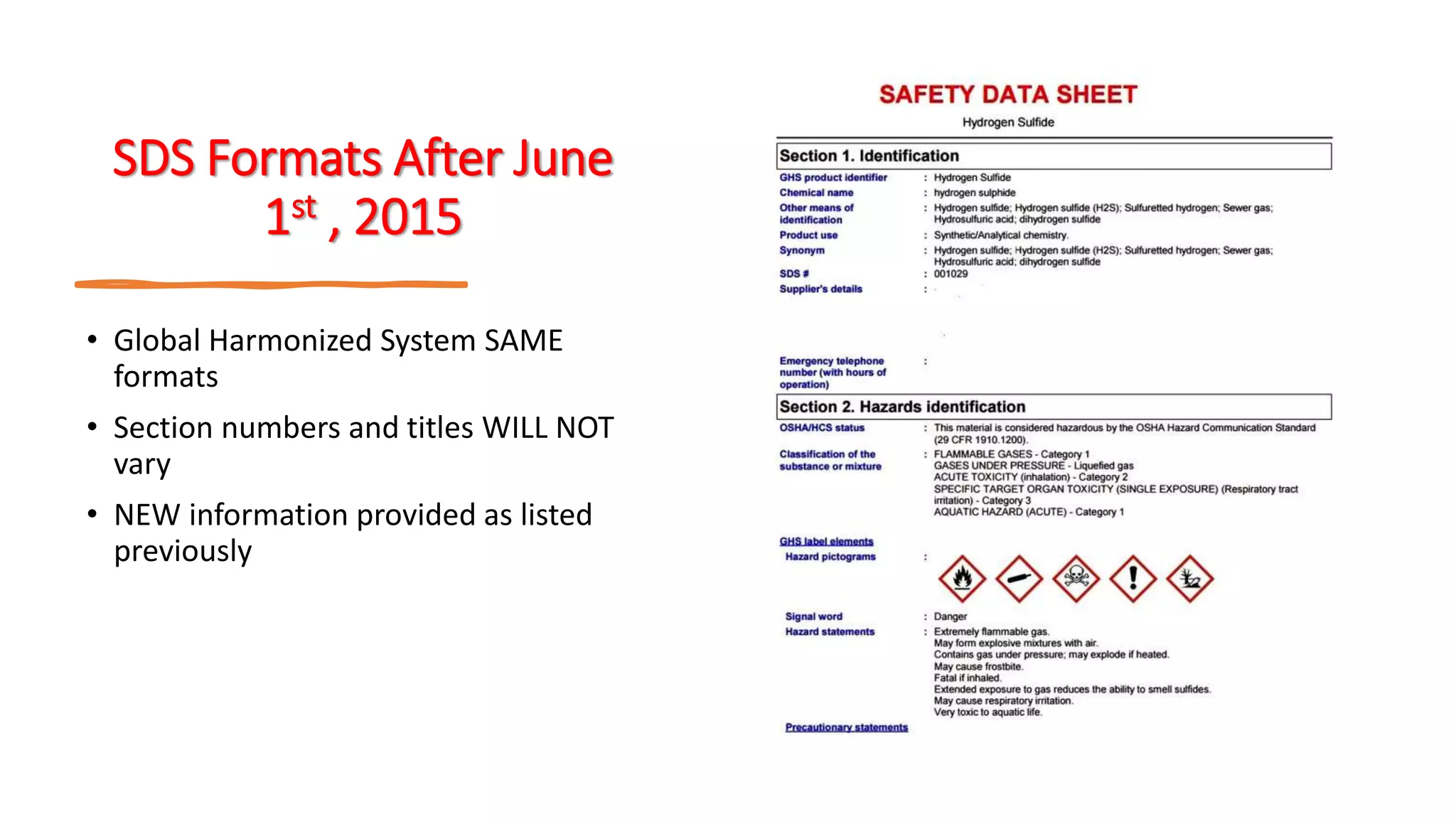 Safety Data Sheet ( SDS ) | PPTX | First Aid | Injuries
