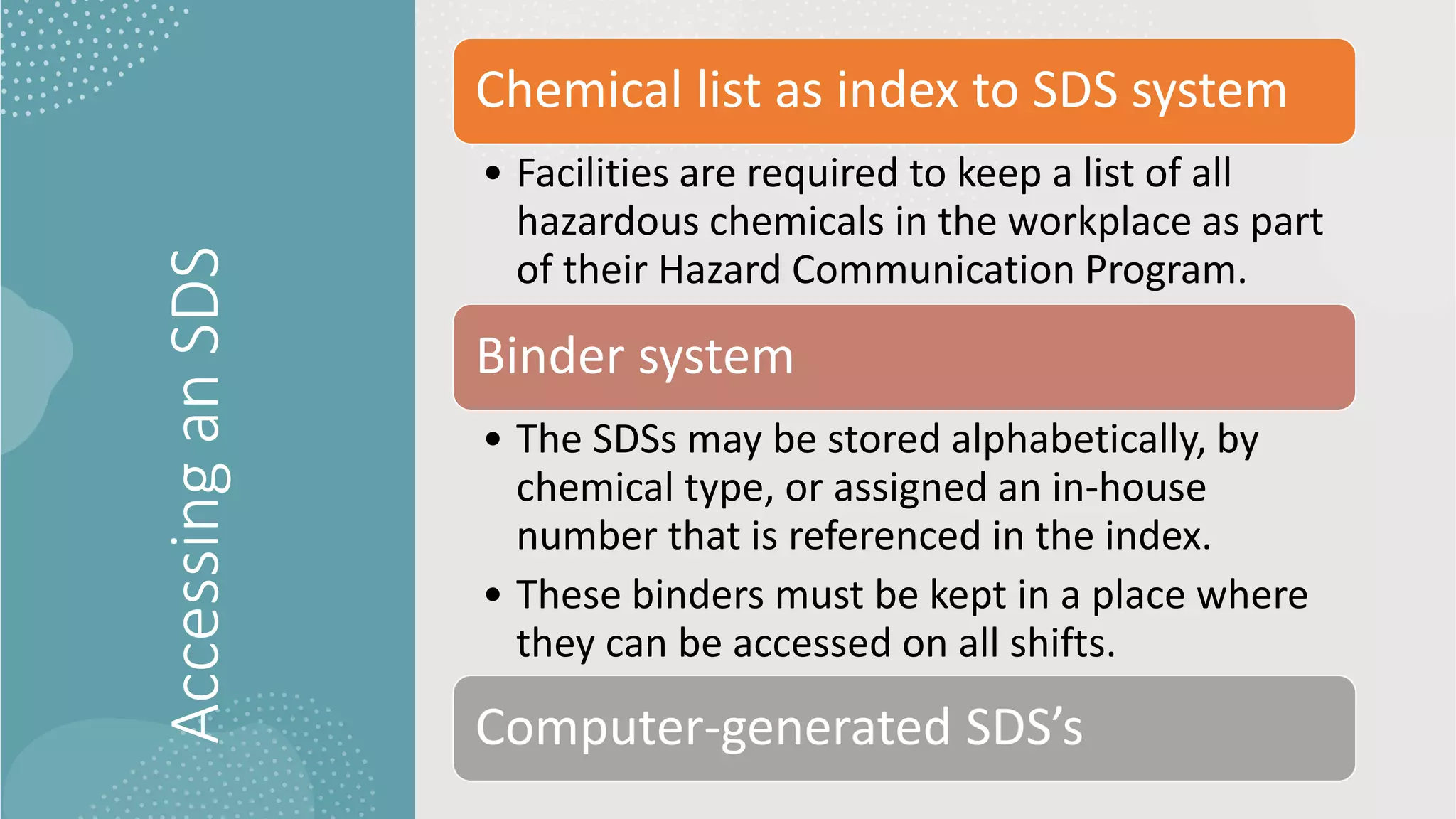 Safety Data Sheet ( SDS ) | PPTX