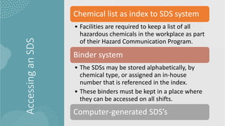 Safety Data Sheet ( SDS ) | PPTX