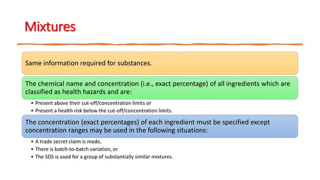 Safety Data Sheet ( SDS ) | PPTX | First Aid | Injuries