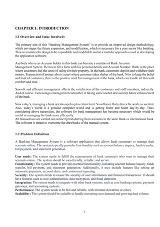 Banking Management System SDS | PDF