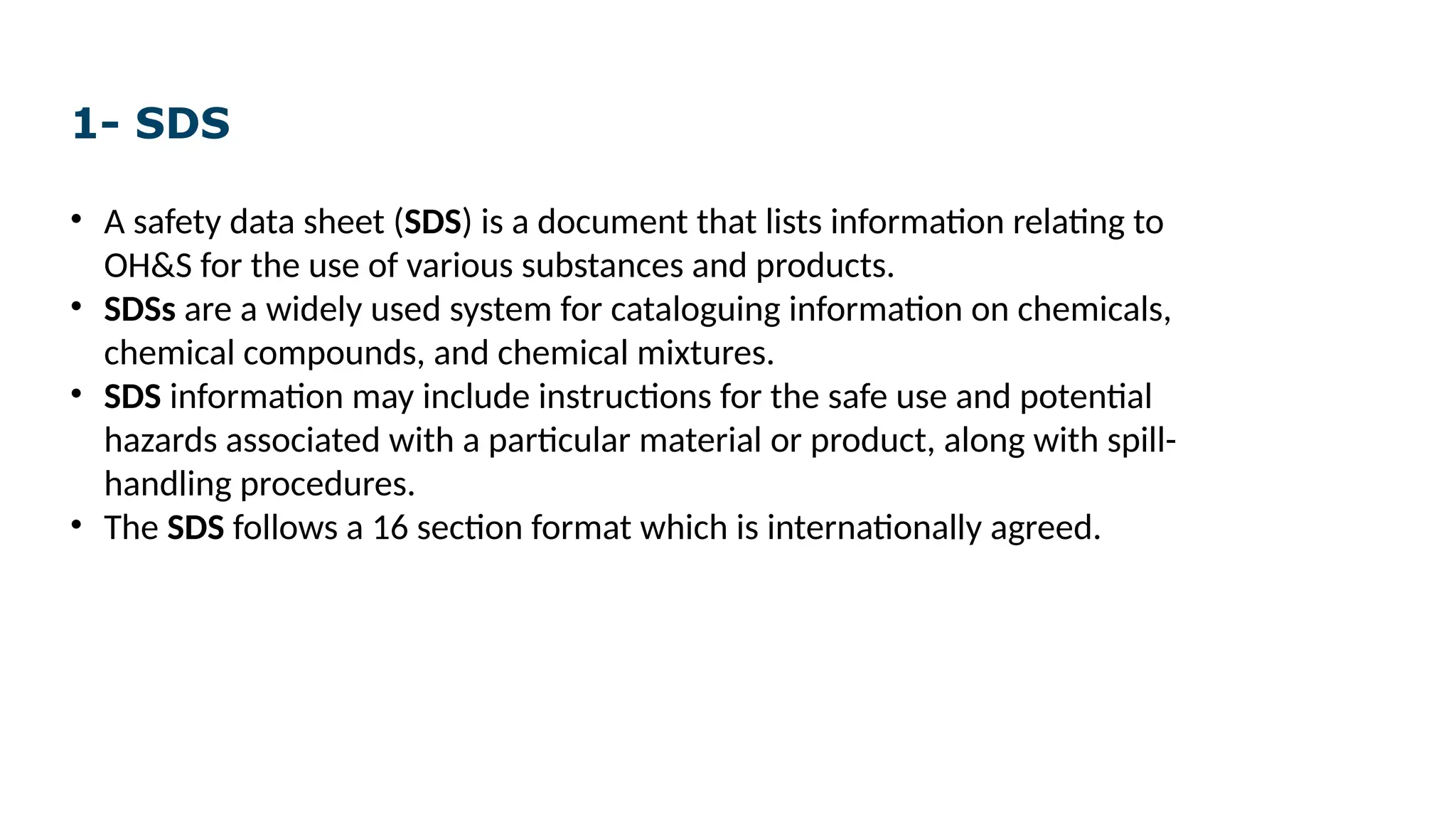 Safety data sheet analysis and steps .pptx