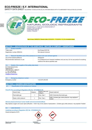 SAFETY DATA SHEET ECO134 | PDF