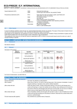 SAFETY DATA SHEET ECO134 | PDF