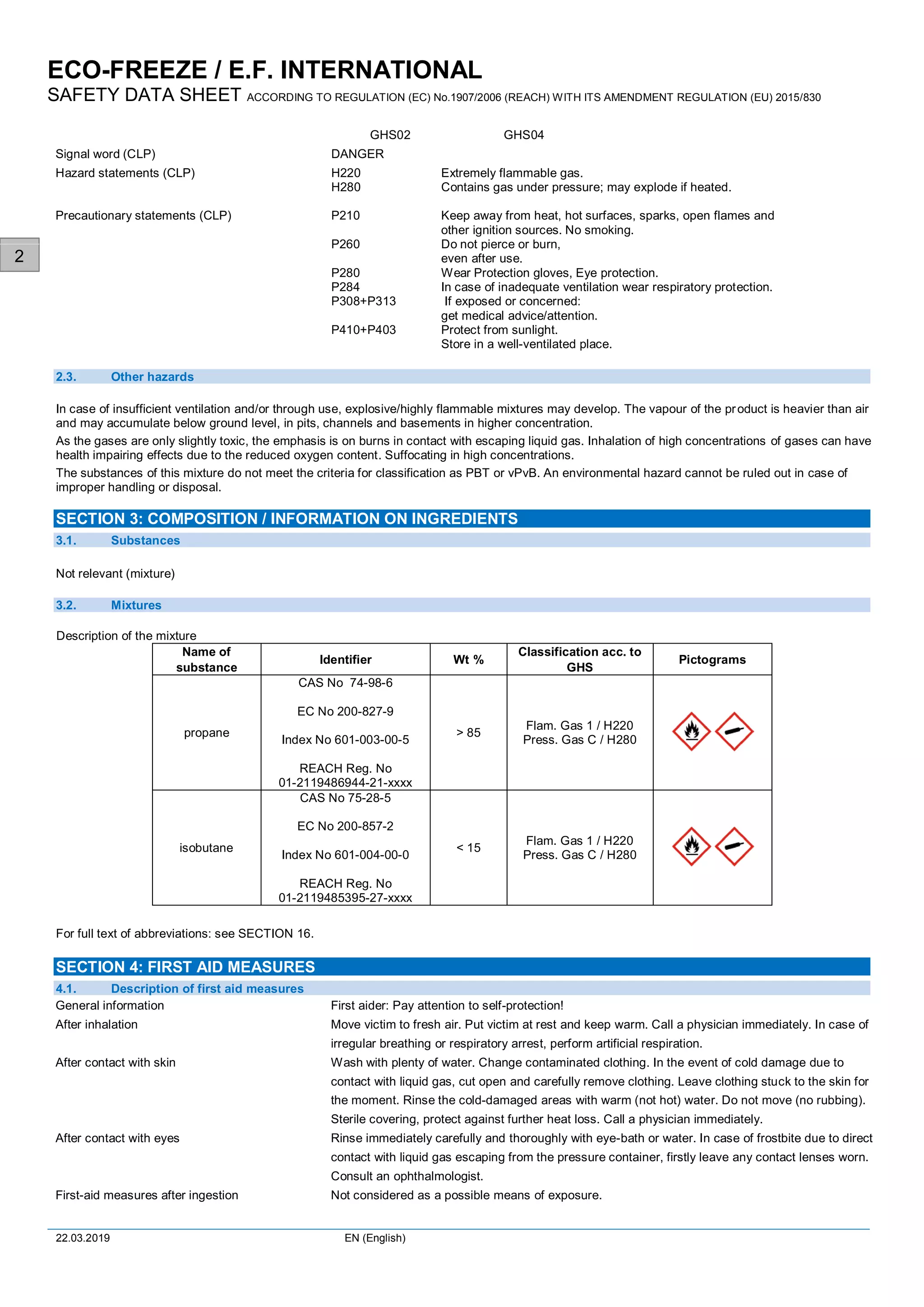 SAFETY DATA SHEET ECO22 | PDF