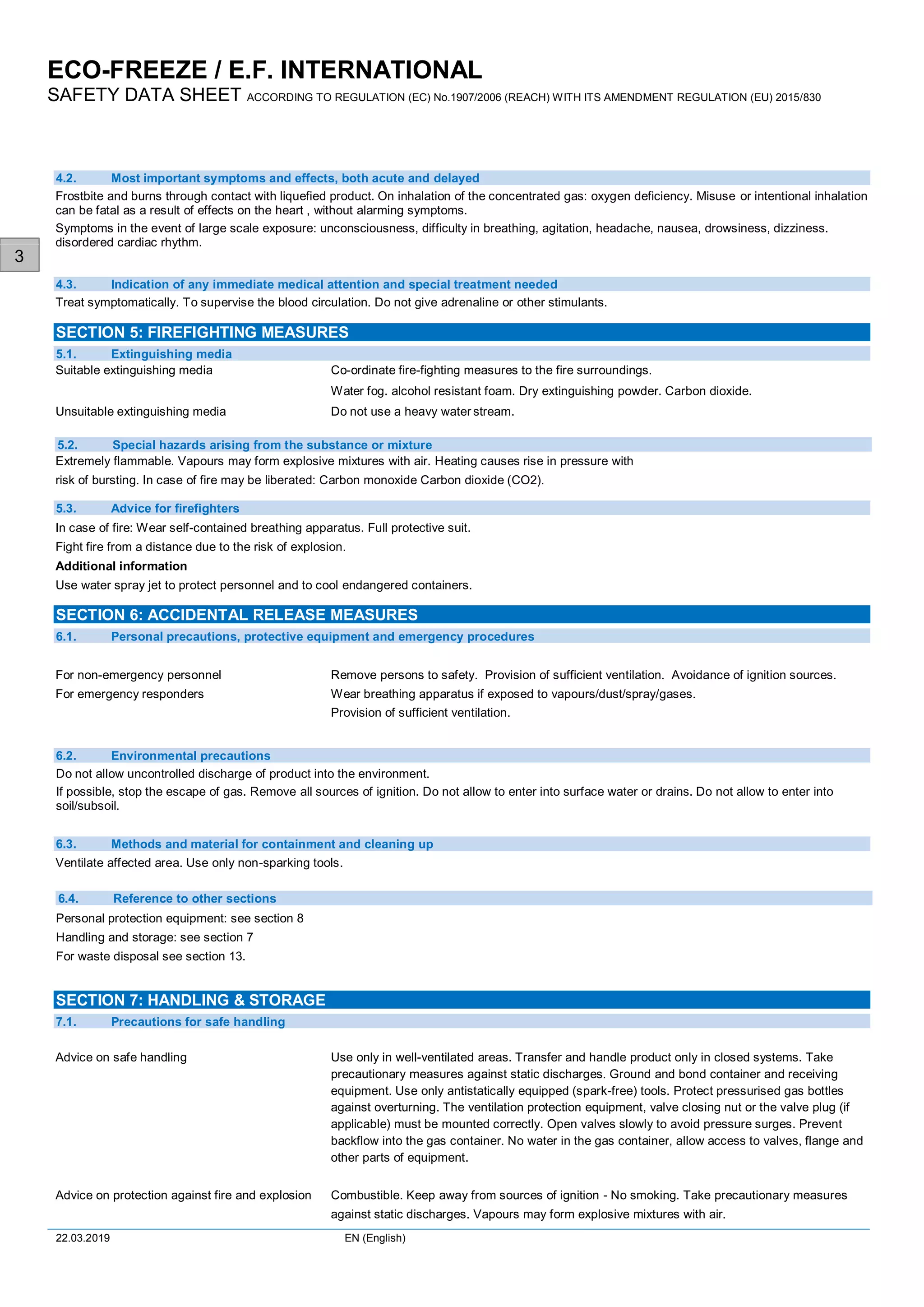 SAFETY DATA SHEET ECO22 | PDF