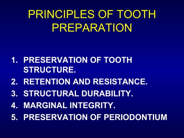 prin of tooth prep | PPT