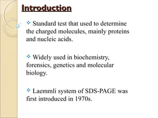 SDS-PAGE | PPT