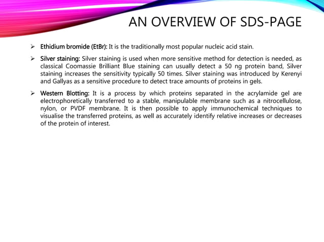 Introduction, Principle, Instrumentation and Applications of SDS-PAGE | PPTX | Chemistry | Science