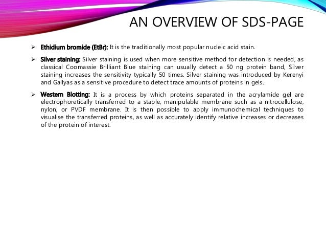 Introduction, Principle, Instrumentation and Applications of SDS-PAGE