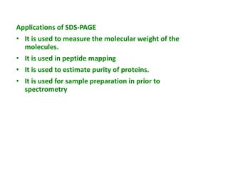 Sds page electrophoresis | PPTX