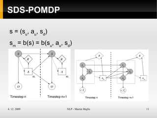 Partially observable Markov decision processes for spoken dialog systems | PPT