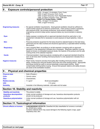 Sds resist 86 av - comp. b - marine protective - english (us) - united ...