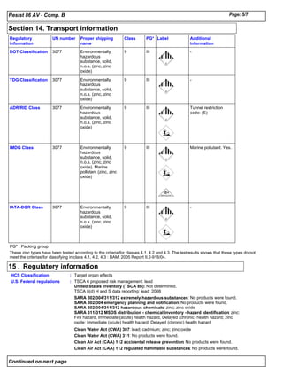 Sds resist 86 av - comp. b - marine protective - english (us) - united ...