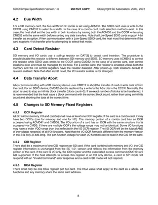Sd sdio specsv1 | PDF