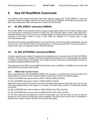 Sd sdio specsv1 | PDF