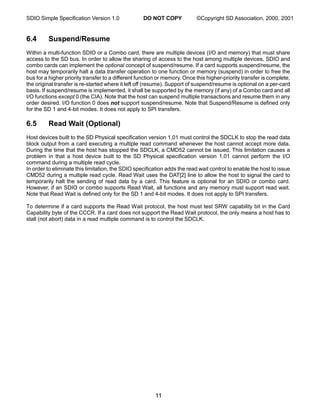 Sd sdio specsv1 | PDF