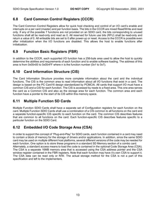 Sd sdio specsv1 | PDF