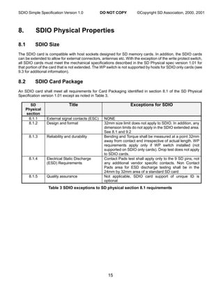 Sd sdio specsv1 | PDF